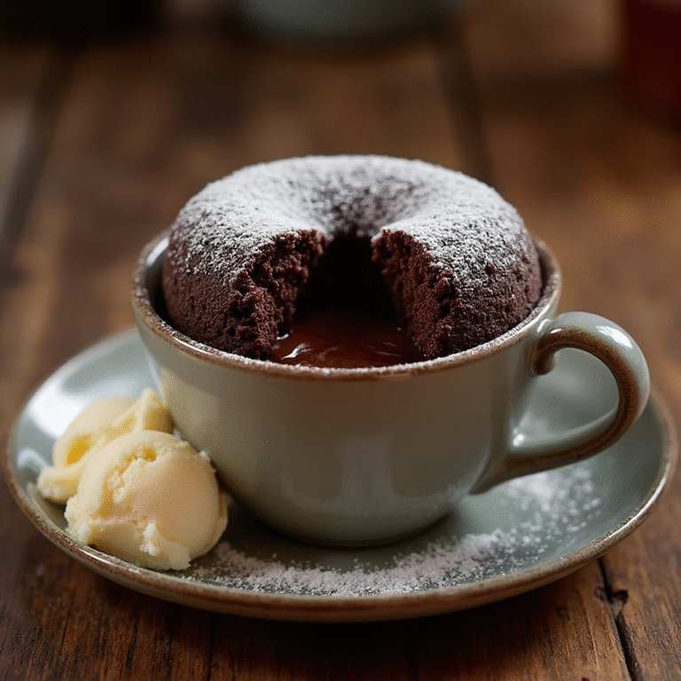 Chocolate Lava Mug Cake (Single-Serve) – ispasol.com