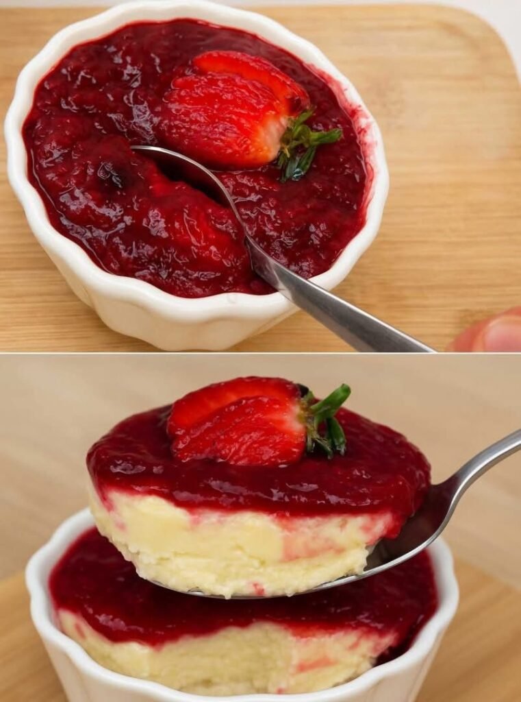 Cheesecake Individuel à la Fraise – ispasol.com